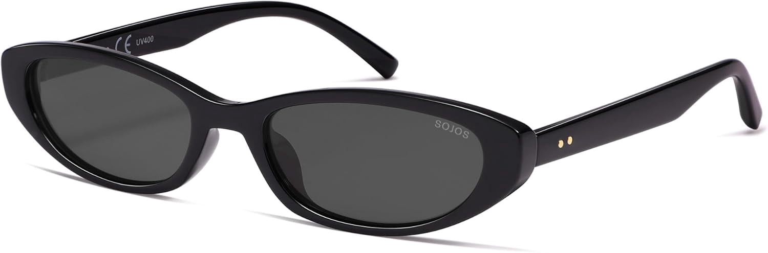 Trendy Oval Cat Eye Polarized Sunglasses Womens Mens, 80s 90s Retro ...