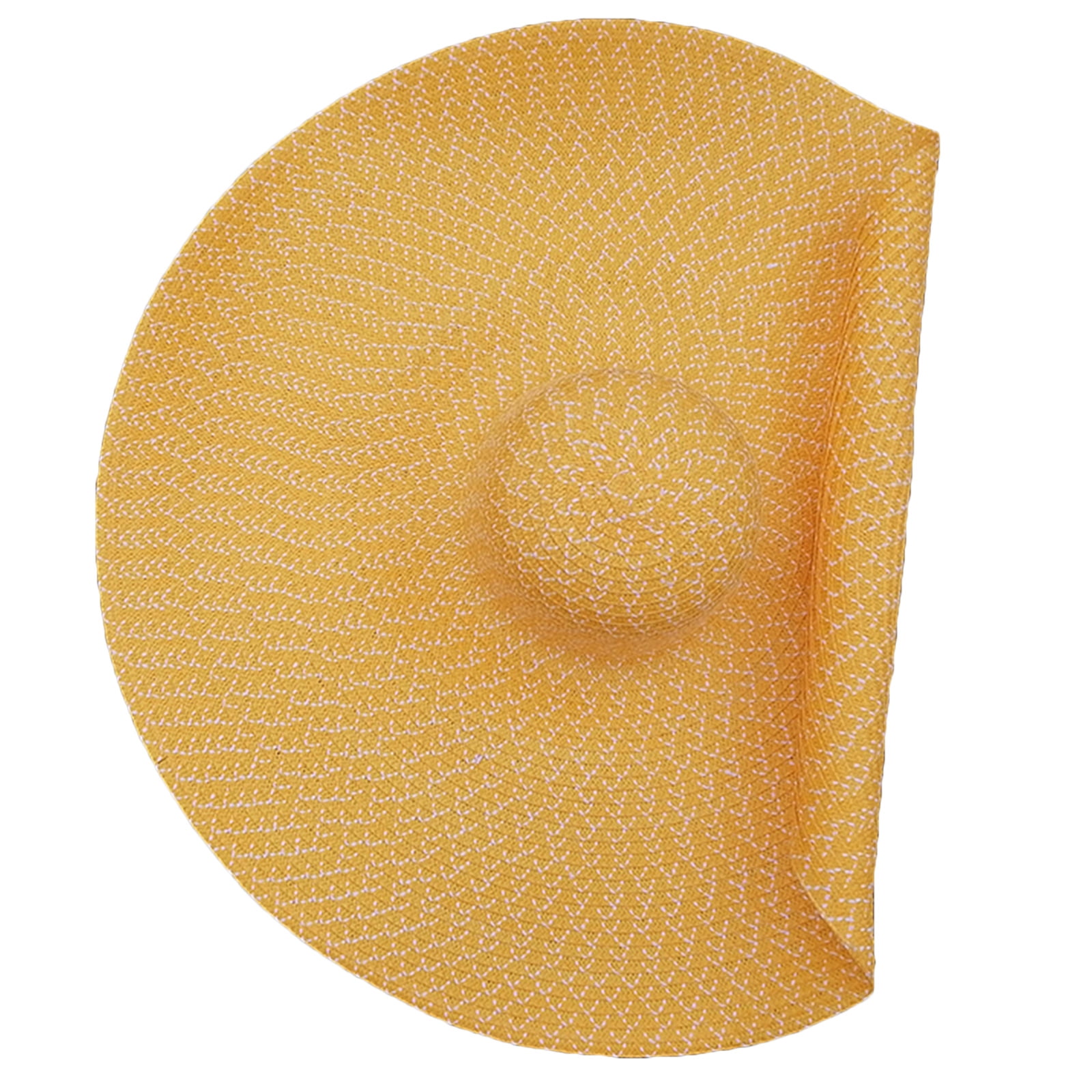 Trendy Oversized Brim Sun Hat Beach Sun for Foldable Hat Empty Top ...