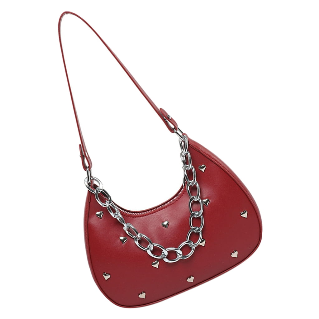 Trendy PU Handbag With Rivets Designs Shoulder Bag For Women and Girls ...