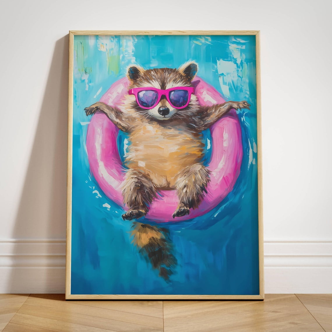 Trendy Poster Summer Pool Party Decoration Positive Vibe Beach Funky ...