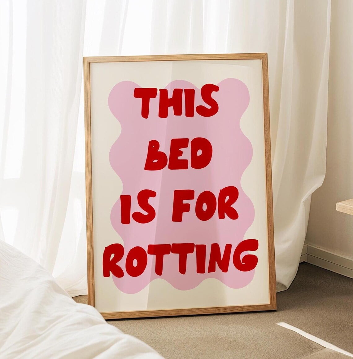 Trendy Printable Bedroom Wall Art Preppy Dopamine Decor Print Poster ...