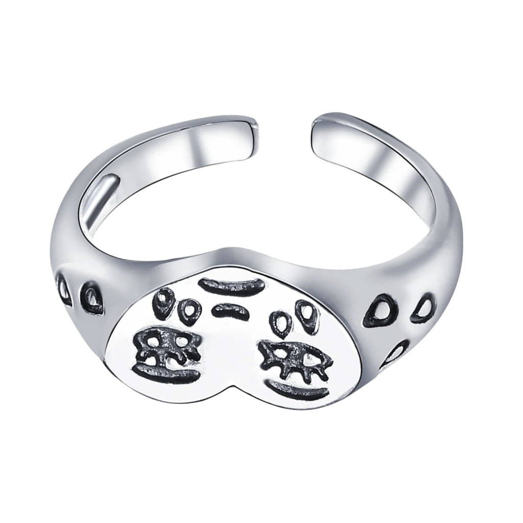 Trendy Sad Expression Emoticon Rings Alloy Materials for Fashion Lovers ...