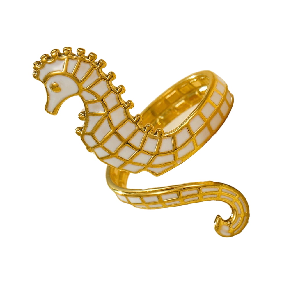 Trendy Seahorse Rings With Unique Oil Drop Designs Made For Those Who ...