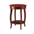 Trendy Side Table Red - Saltoro Sherpi - Walmart.com