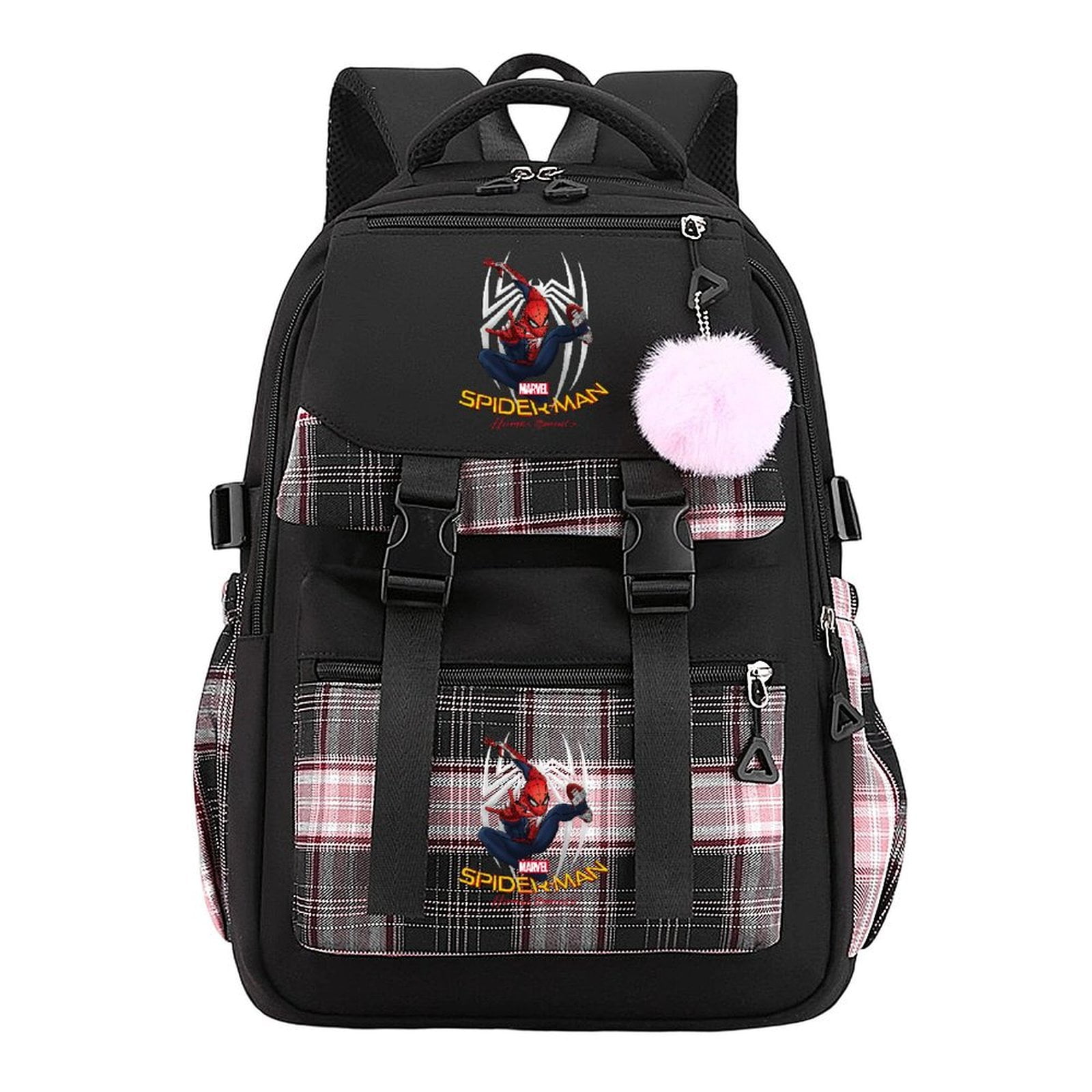 Trendy Spider-Man printed backpack, large-capacity multi-compartment ...
