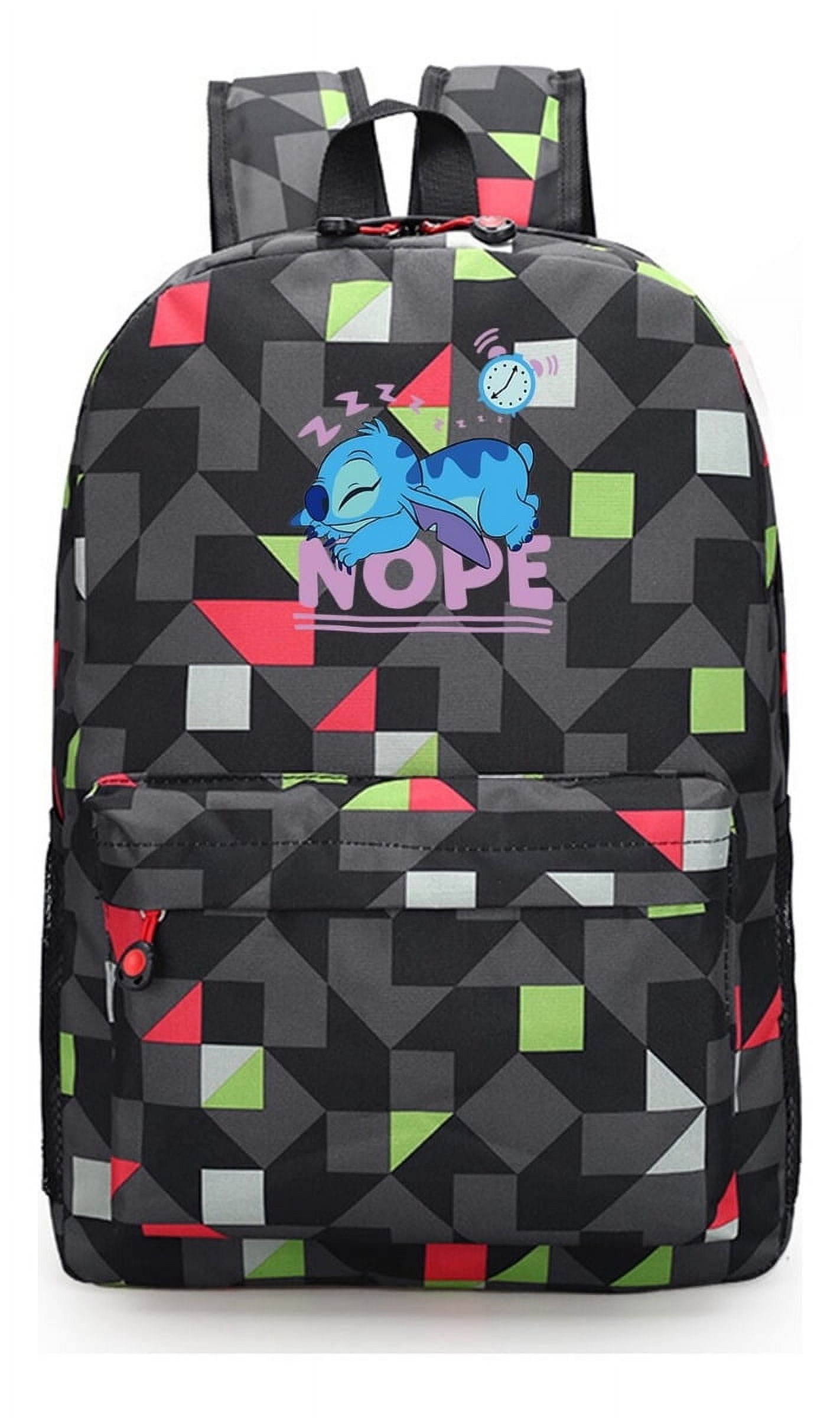 Trendy Stitch Print Bag for School – Student Fun and Practical Backpack ...