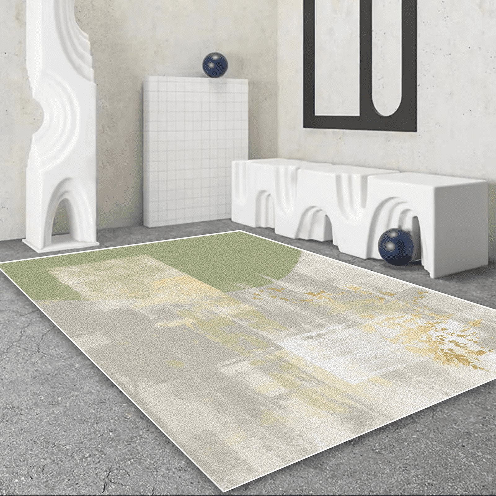 Trendy Style Green Carpets for Living Room Home Washable Area Rugs Room ...