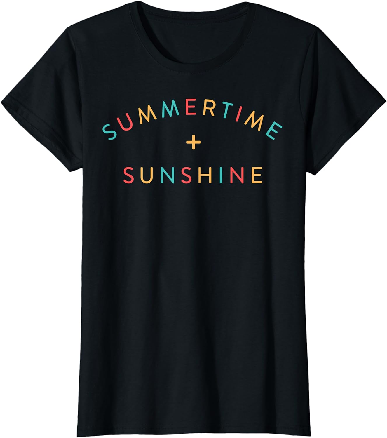 Trendy Summertime Sunshine T-Shirt - Walmart.com