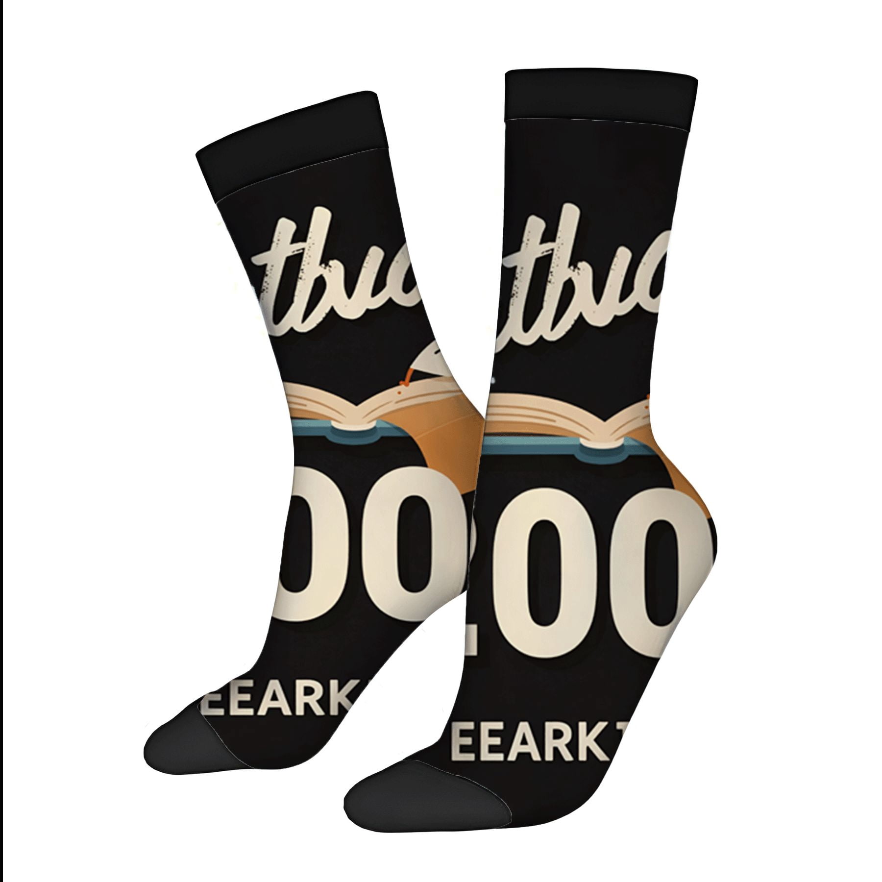 Trendy Unisex Socks - 2 Pairs Mixed Colors with ' Truth ' in Cursive ...