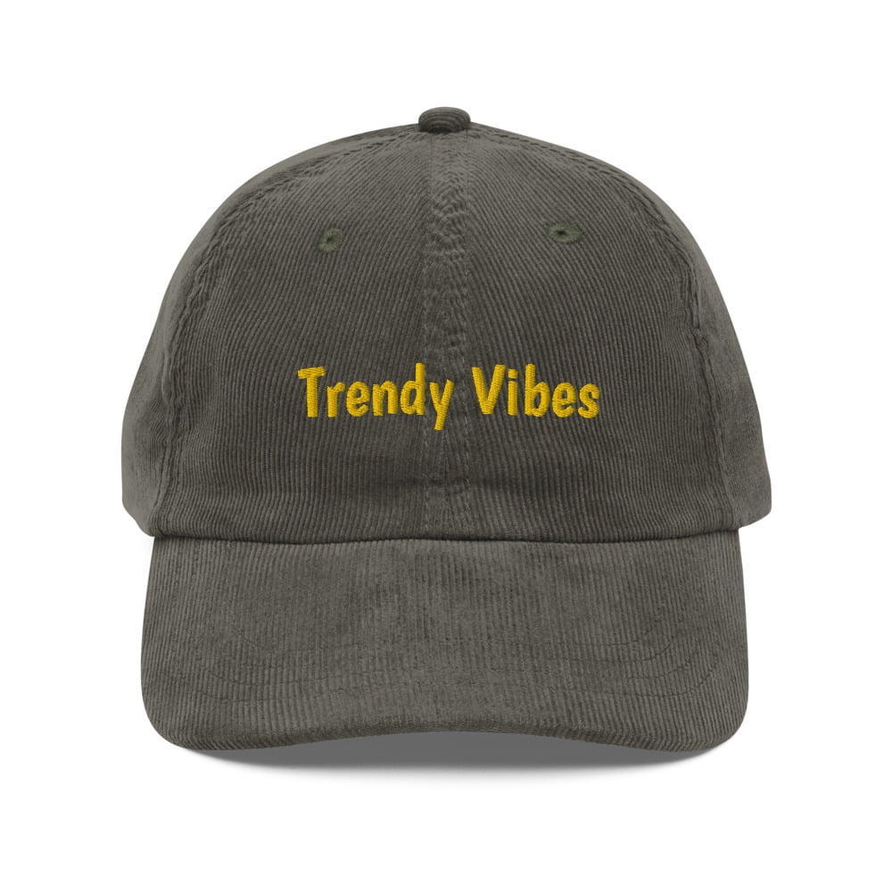 Trendy Vibes Vintage Corduroy Cap (Olive) - Walmart.com