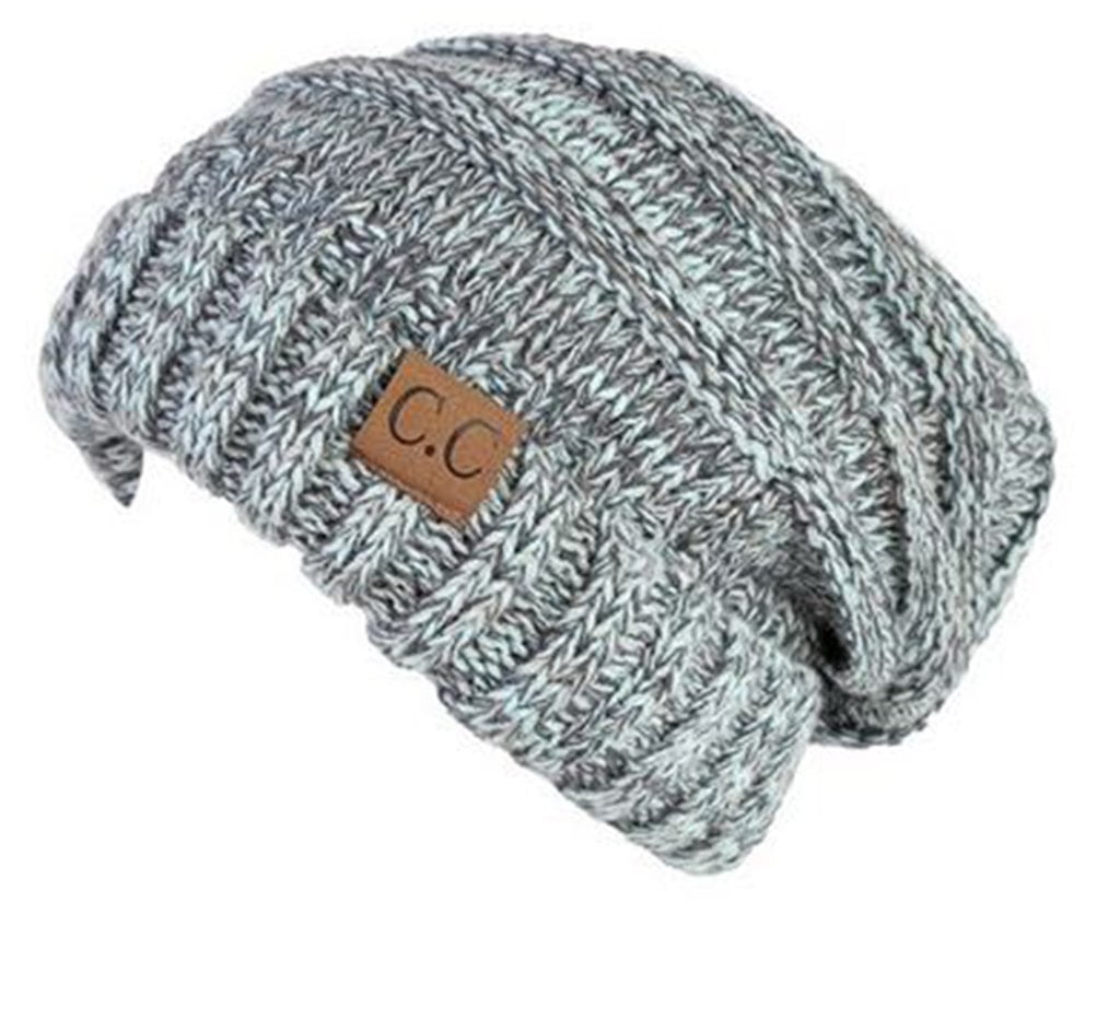 Trendy Warm Comfortable Soft Knit Oversized Slouchy Unisex Beanies ...