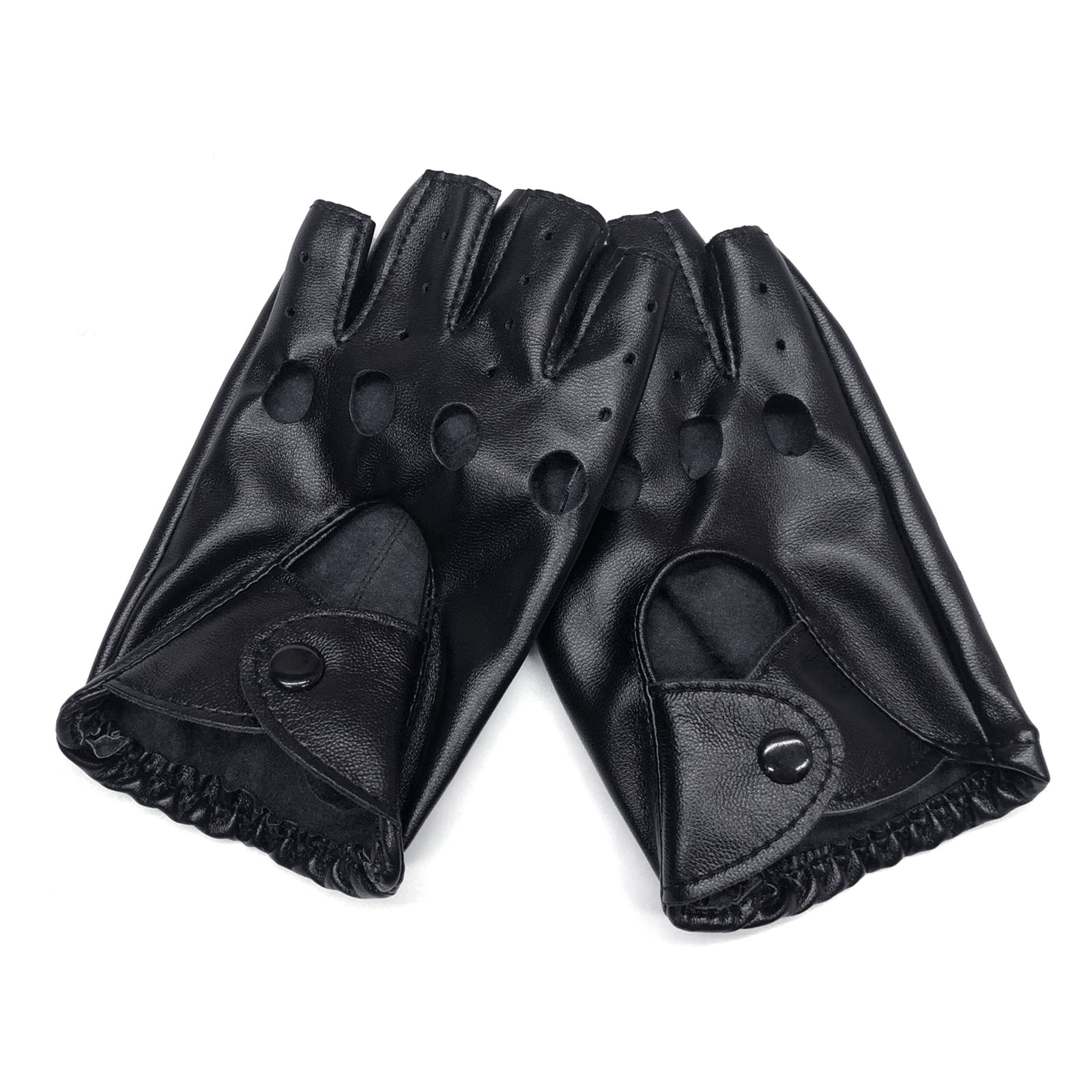 Trendy Women Open Finger Gloves Punk Rock Trend Mesh Inserts Great ...