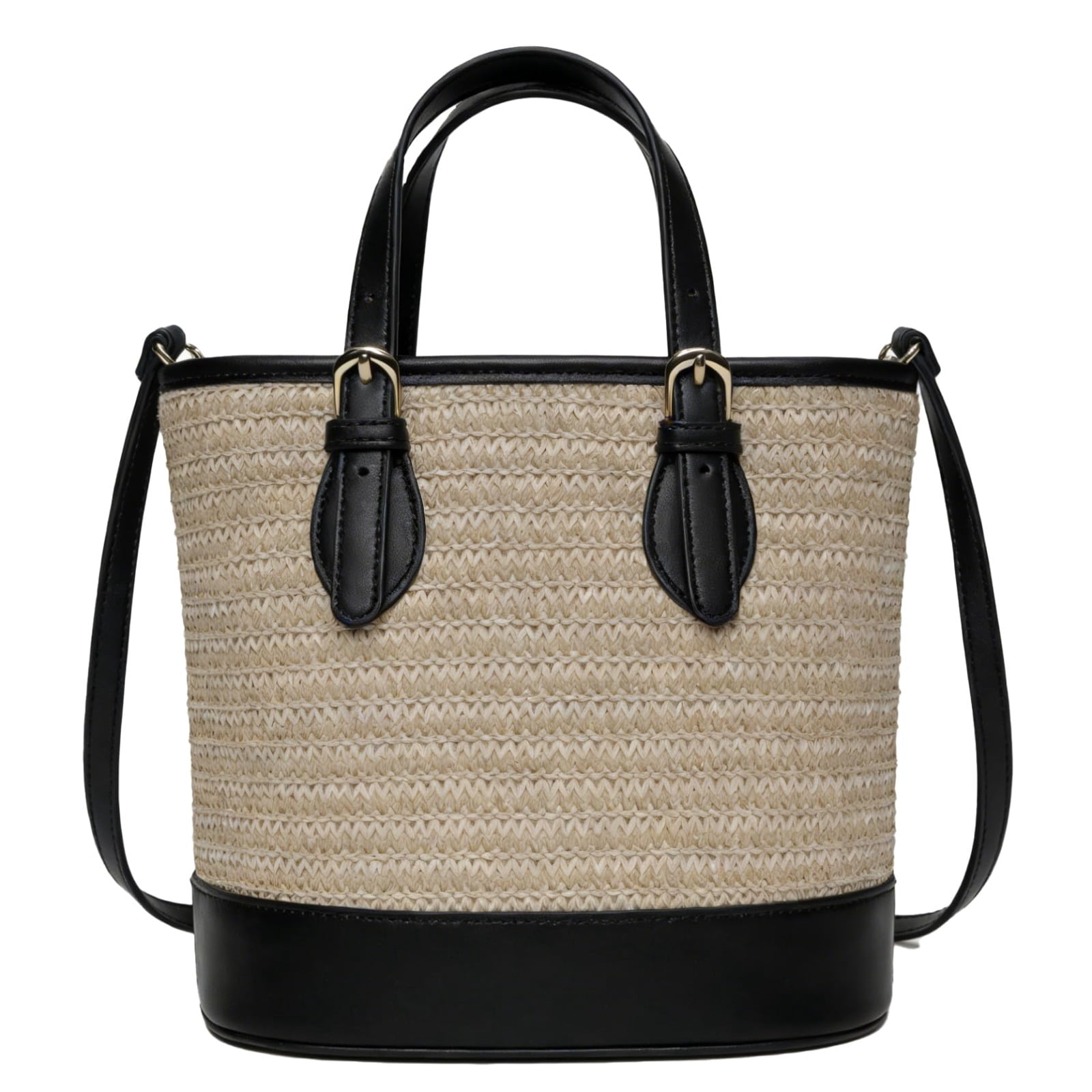 Trendy Women’s Straw Bucket Bag Straw Crossbody Bags For Women Summer ...