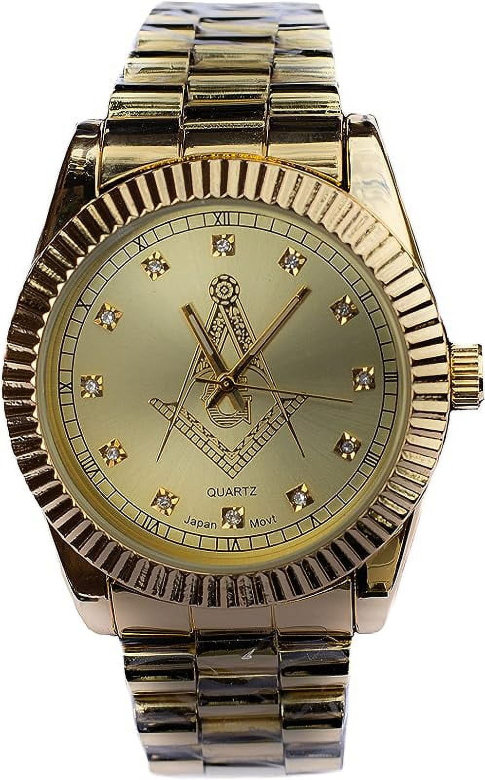 Trendy Zone 21 Freemason Masonic Symbol Quartz Wrist Analog Watch with ...