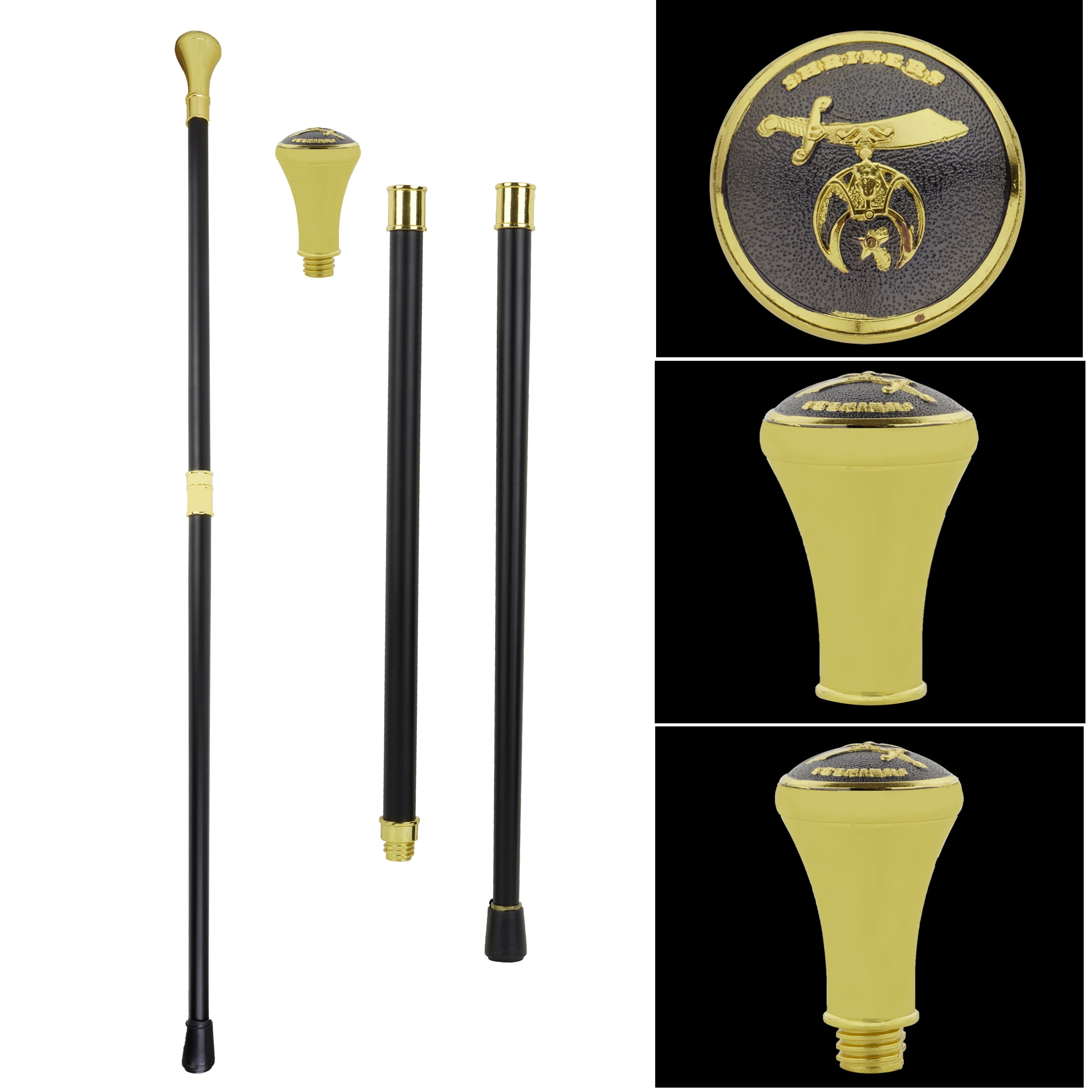 Trendy Zone 21 Shriner's Cane Walking Cane, 36.50" High with 1.80 ...