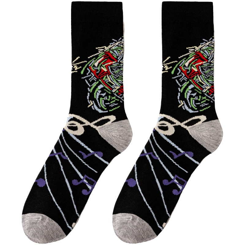 Trendy men and women rock street design party trend socks music ...