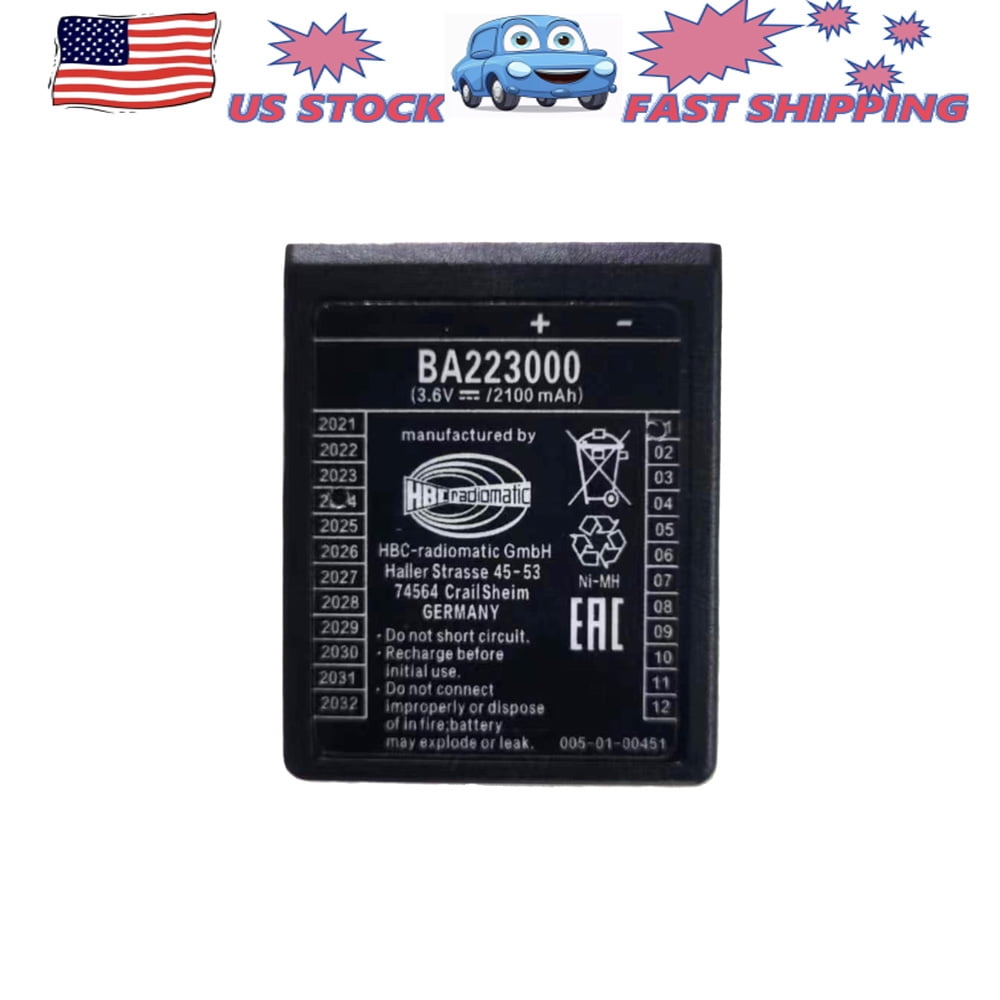 TrendyChic (1-Pack) BA223000 3.6V 2100mAh HBC Wireless Romote Control ...