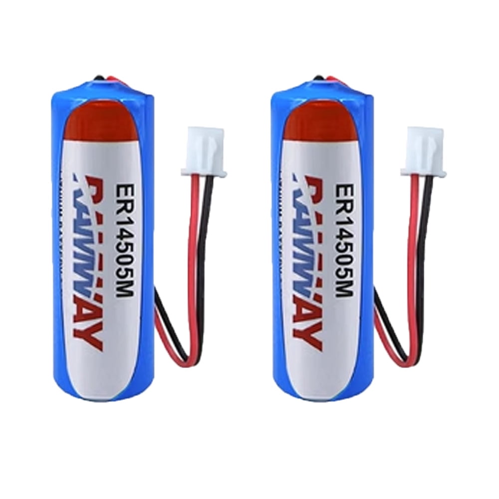 TrendyChic (2-Pack) ER14505M 3.6V 2200mAh Non-Rechargeable Lithium Sulfite Chloride Battery with ...