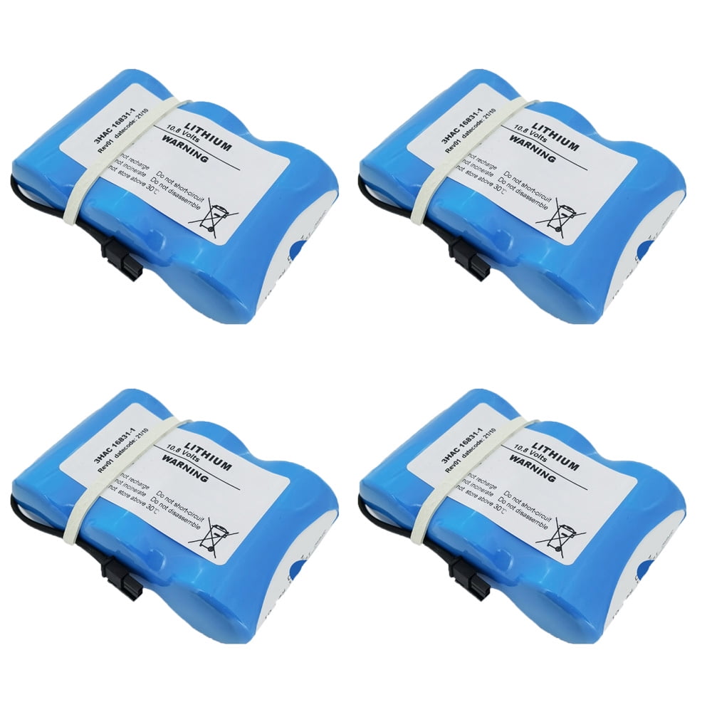 TrendyChic (4-Pack) 3HAC16831-1 17000mAh 10.8V Battery 3HAC13150-1 for ...