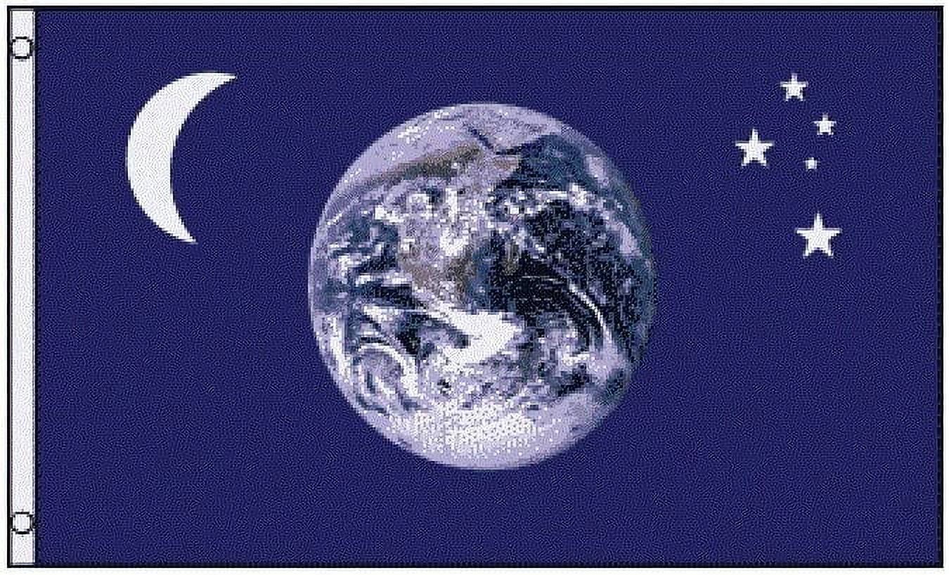TrendyLuz Flags Earth Moon Stars Environment Planet Solar System Flag ...