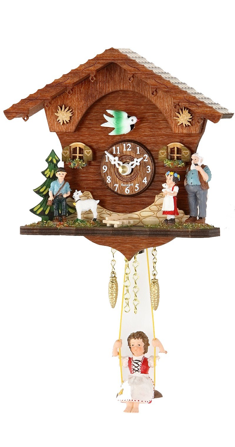 Trenkle Kuckulino Black Forest Clock with Quartz Movement and Cuckoo ...