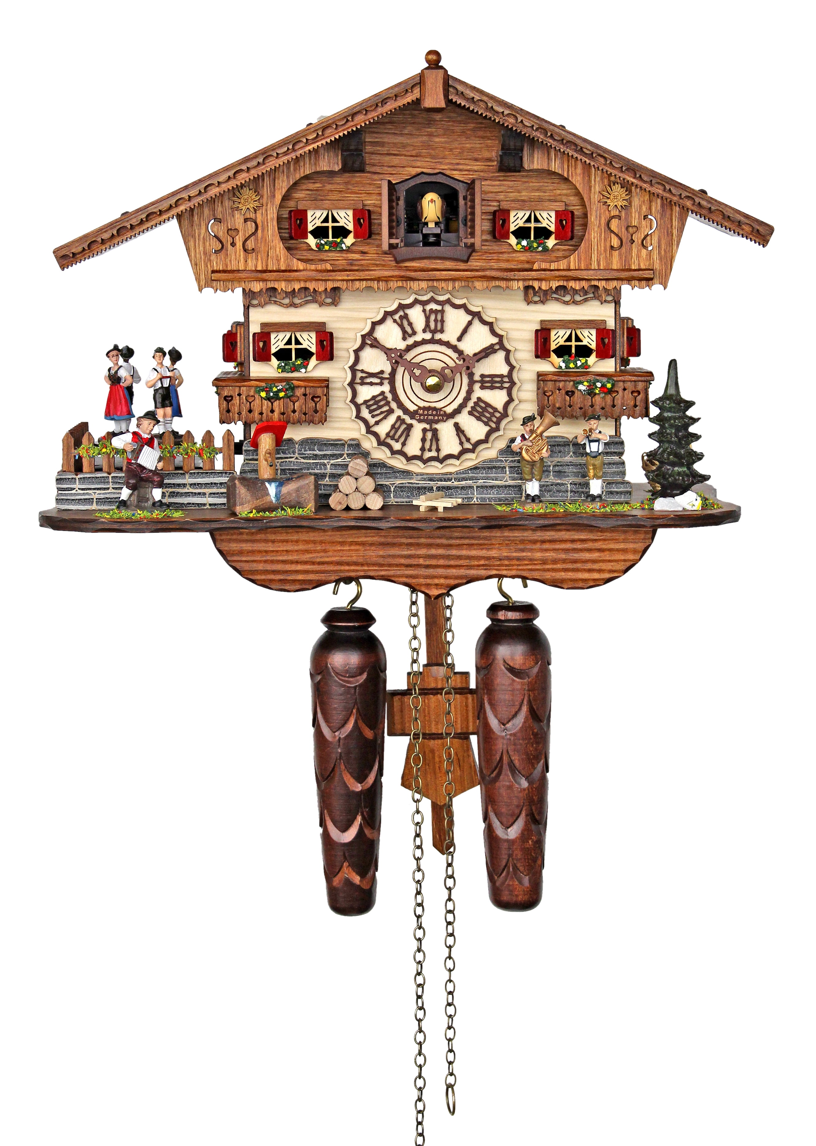 Trenkle Quartz Cuckoo Clock - The Bavarian Musicians - Walmart.com