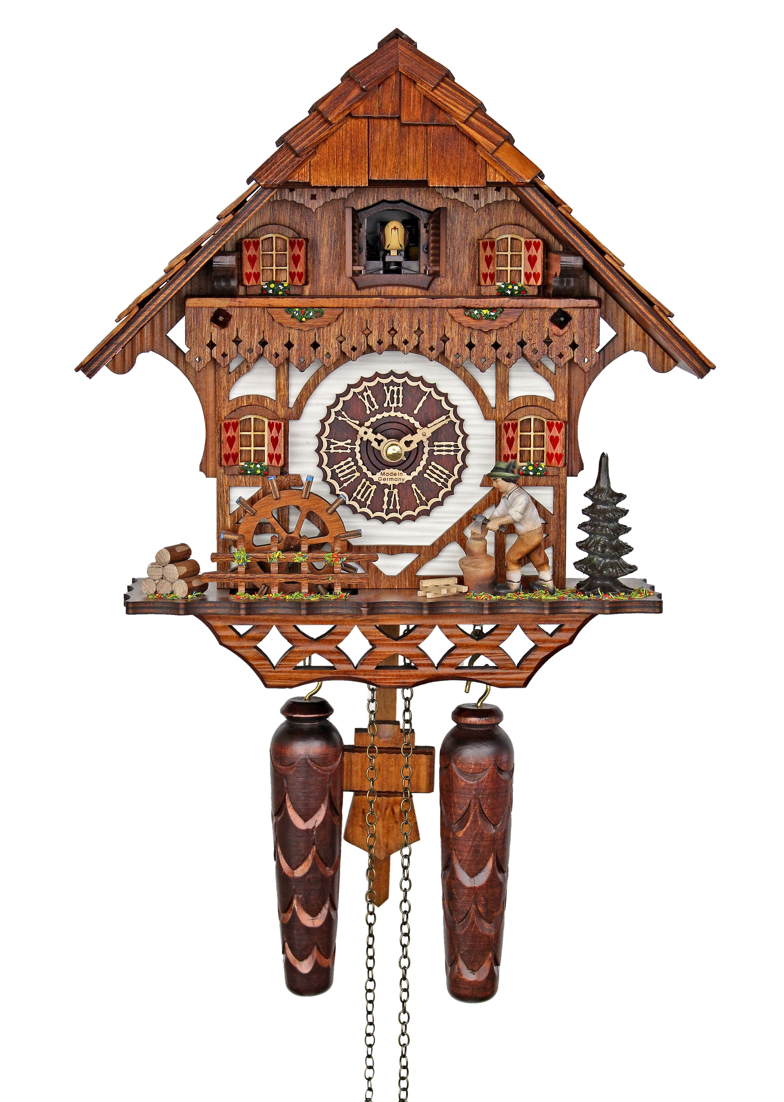 Trenkle Quartz Cuckoo Clock - The Busy Wood Chopper - Walmart.com