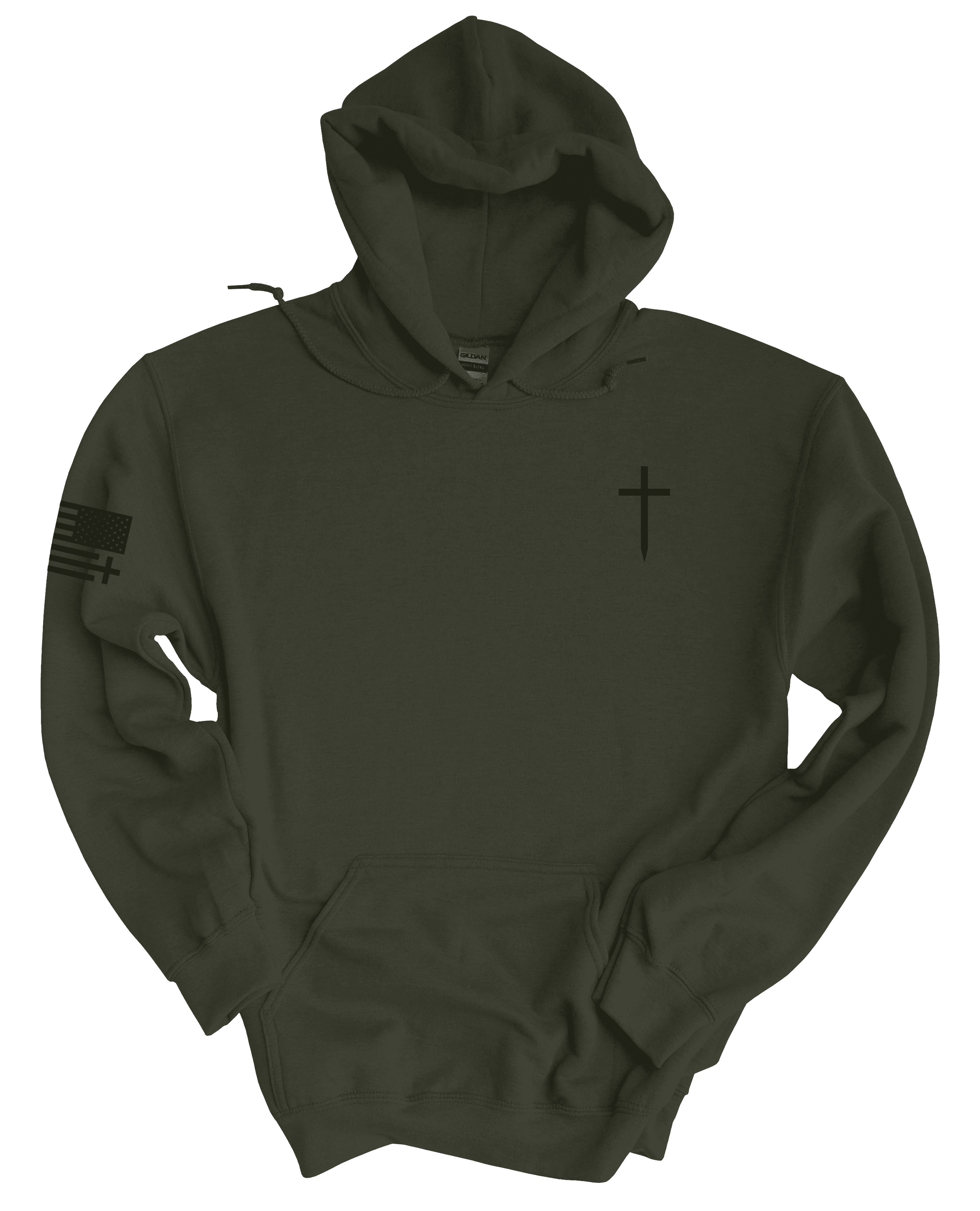 Trenz Shirt Comapny Christian Shirt Faith Cross Crest American Flag ...