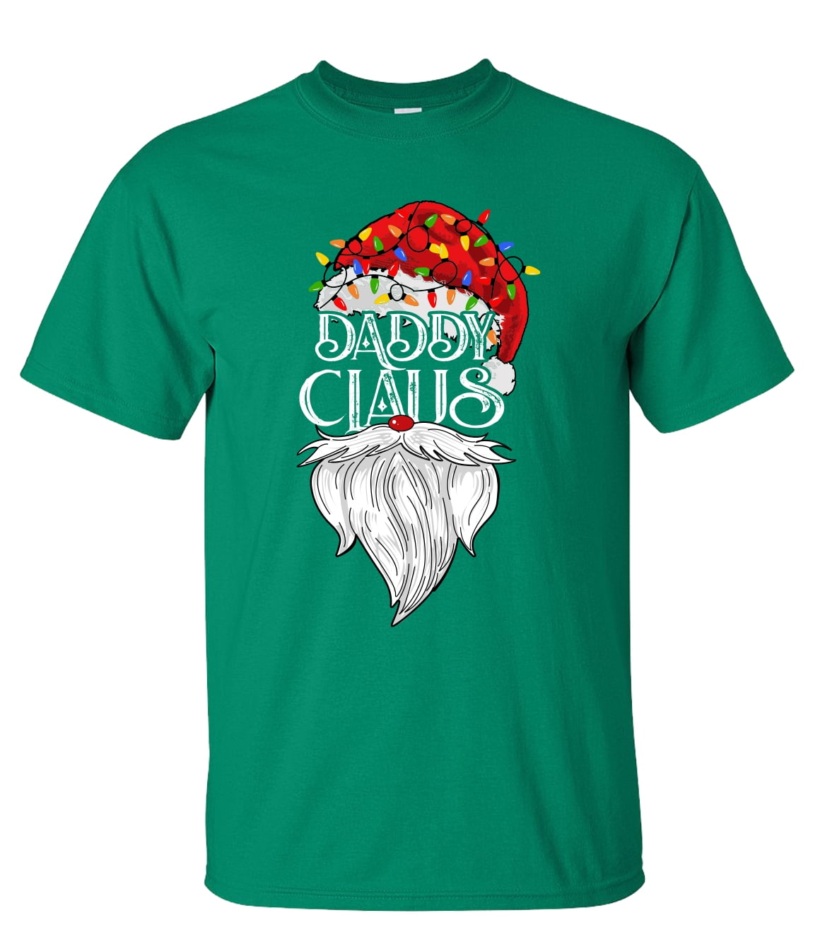 Trenz Shirt Company Daddy Clause Short Sleeve Shirt, Kelly Green- 2XL ...
