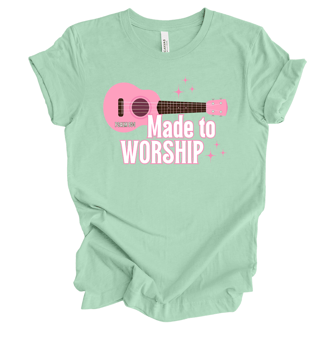Trenz Shirt Company Fear Not Made To Worship Guitar Womens Christian ...