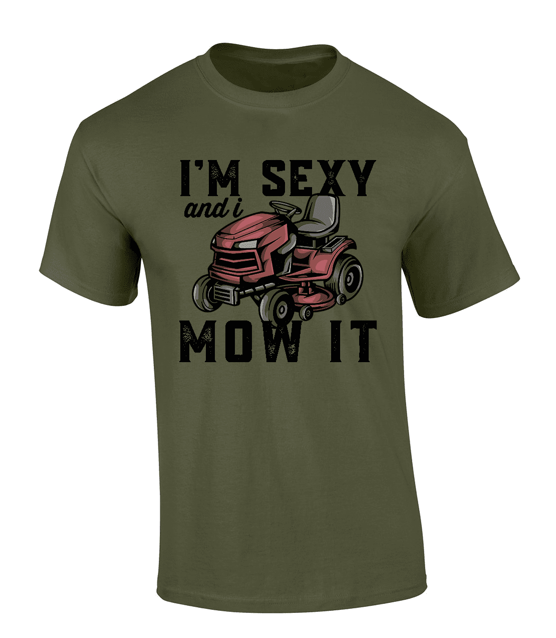 Trenz Shirt Company I'm Sexy And I Mow It Graphic Mens T-Shirt - Red ...