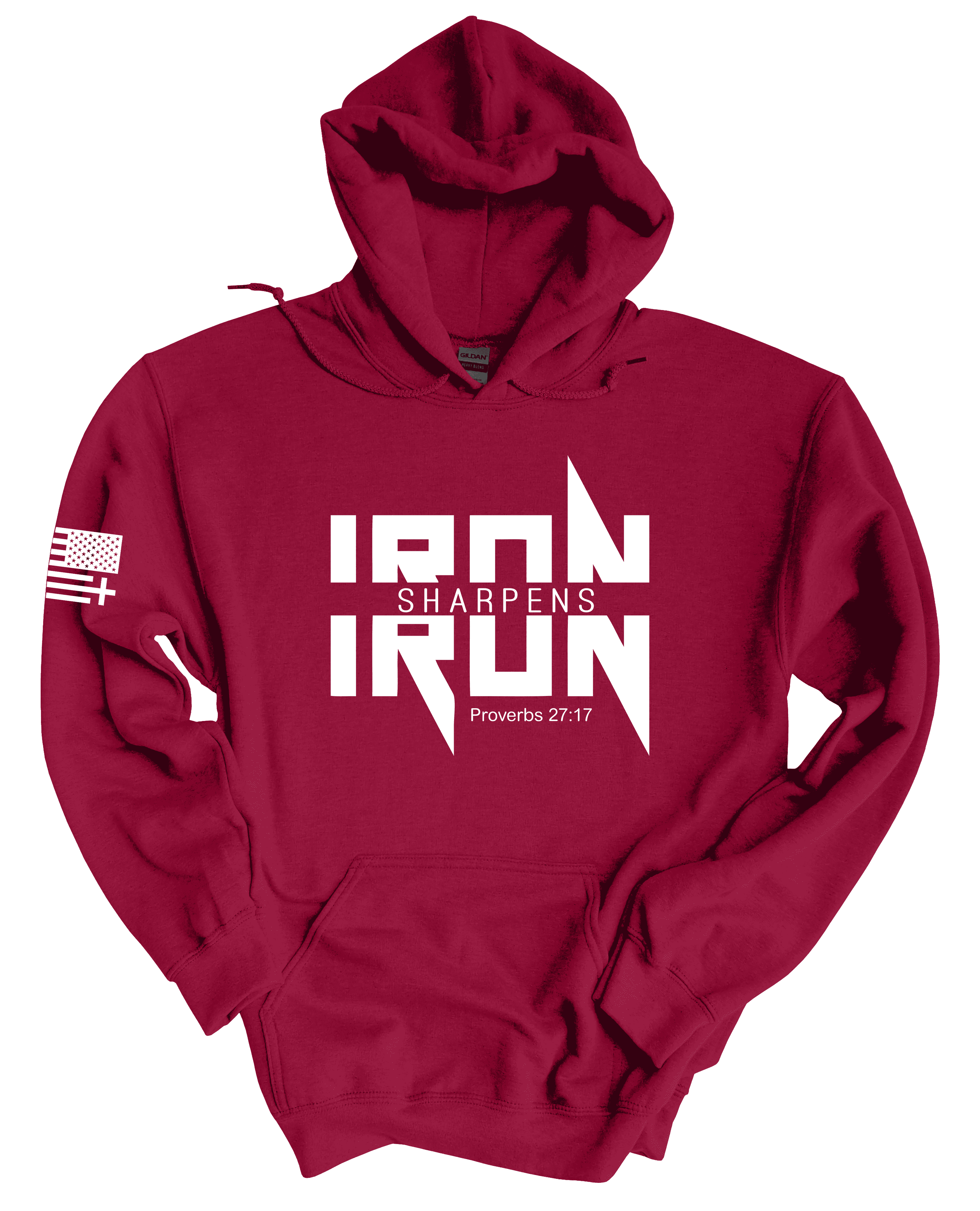 Trenz Shirt Company Iron Sharpens Iron Proverbs 27:17 Heavy Metal Logo ...