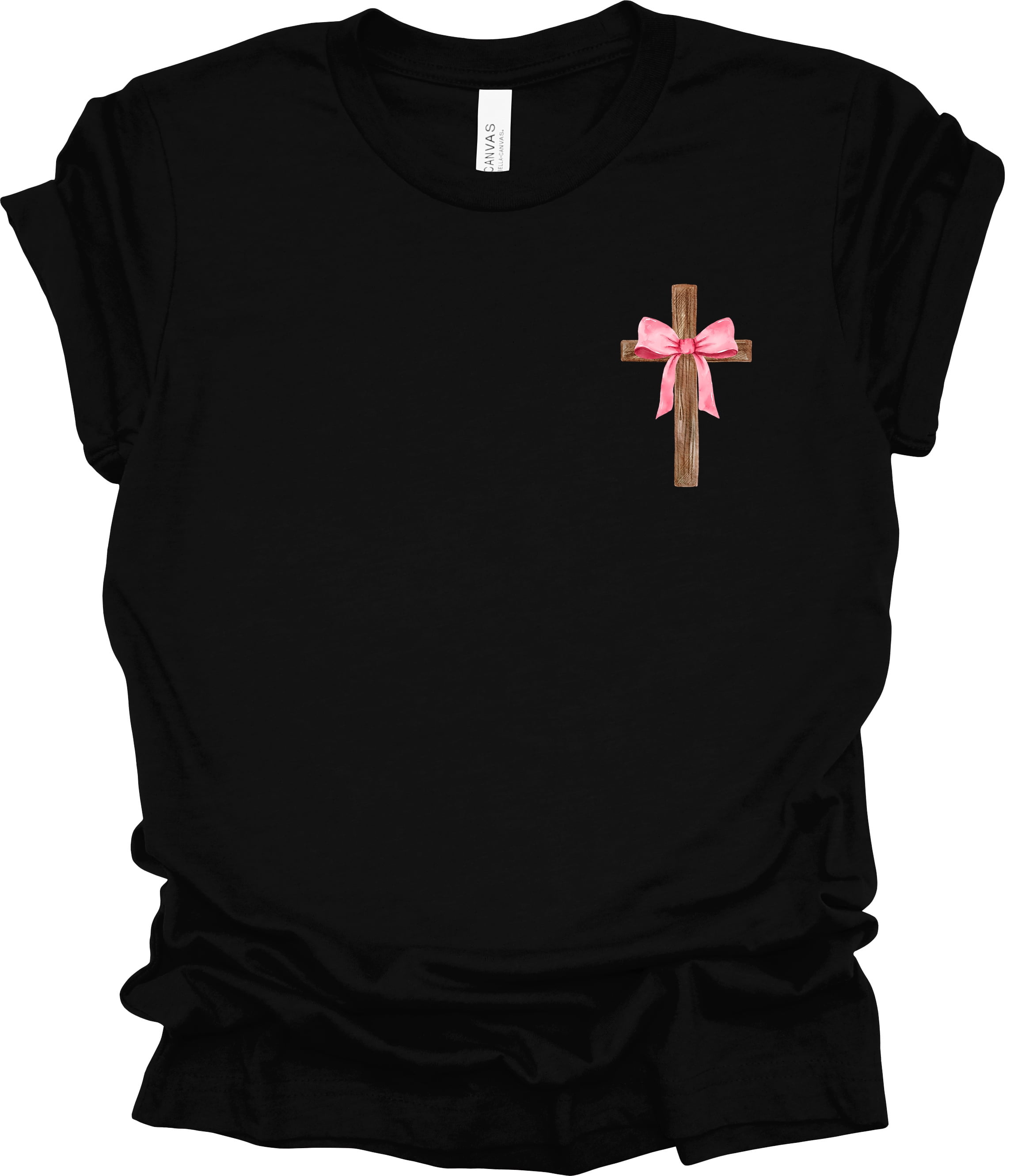 Trenz Shirt Company Jesus Christian Cross Bow Crest Short Sleeve T ...