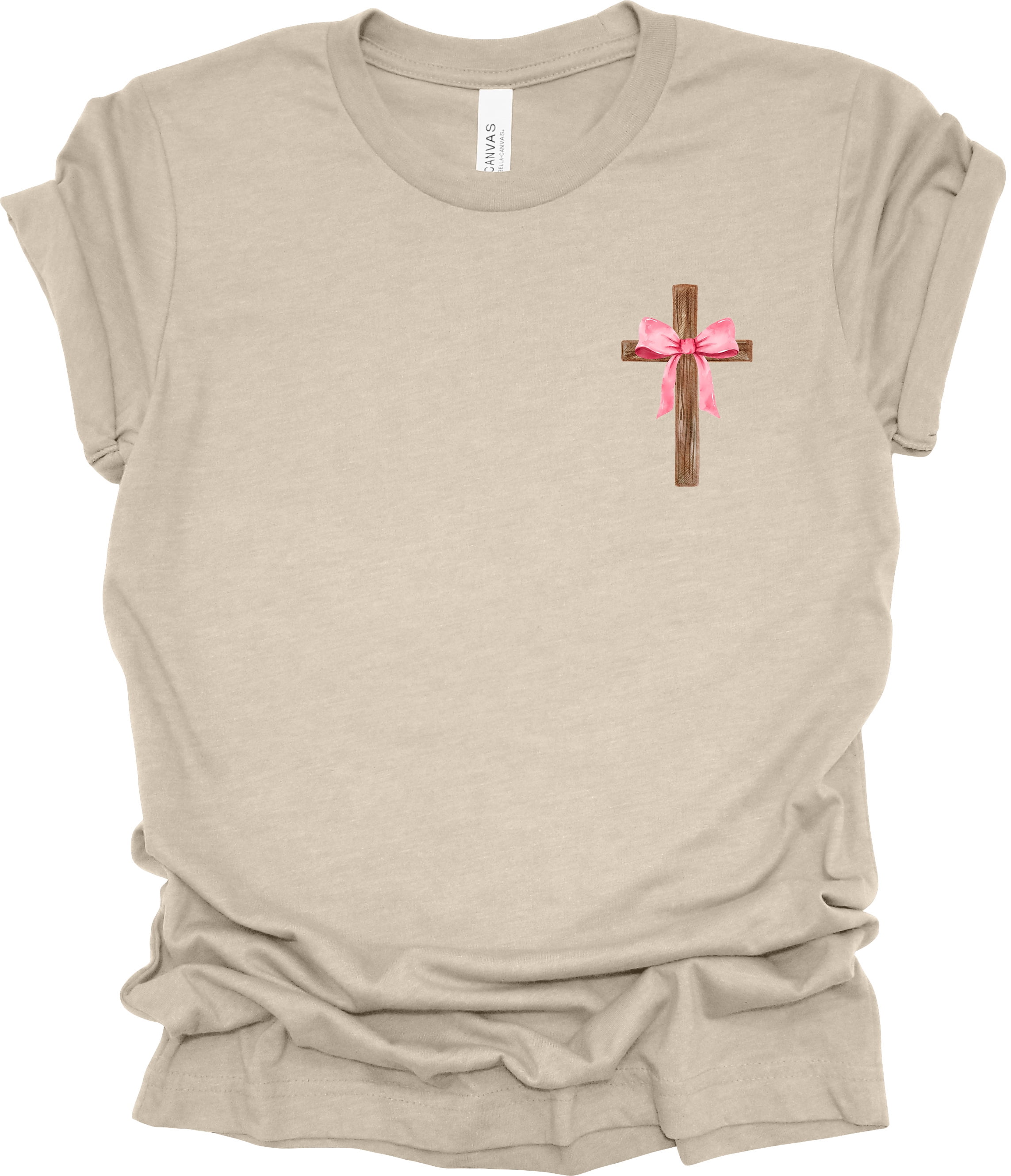 Trenz Shirt Company Jesus Christian Cross Bow Crest Short Sleeve T ...