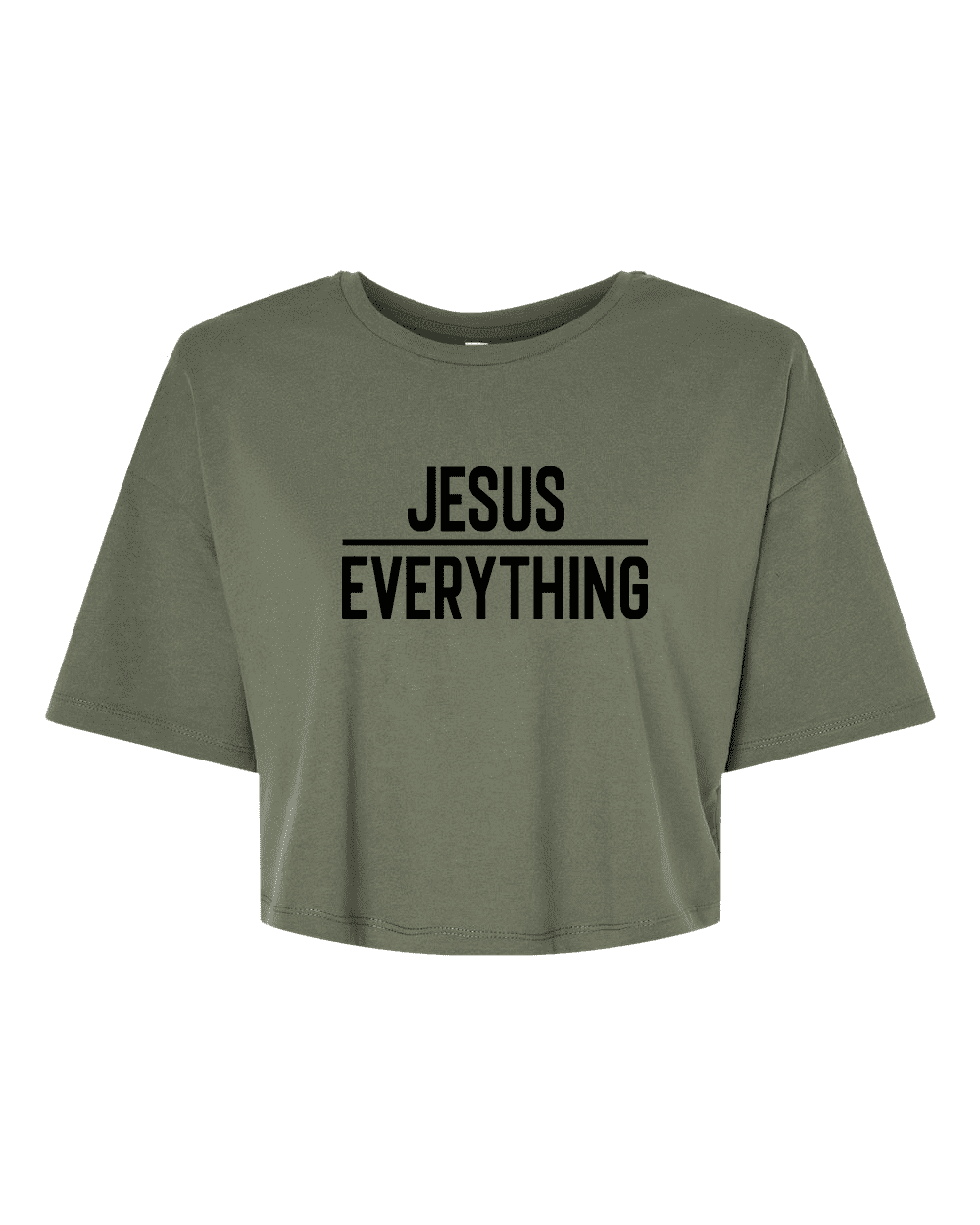 Trenz Shirt Company Jesus Over Everything Bible Scripture Womens ...
