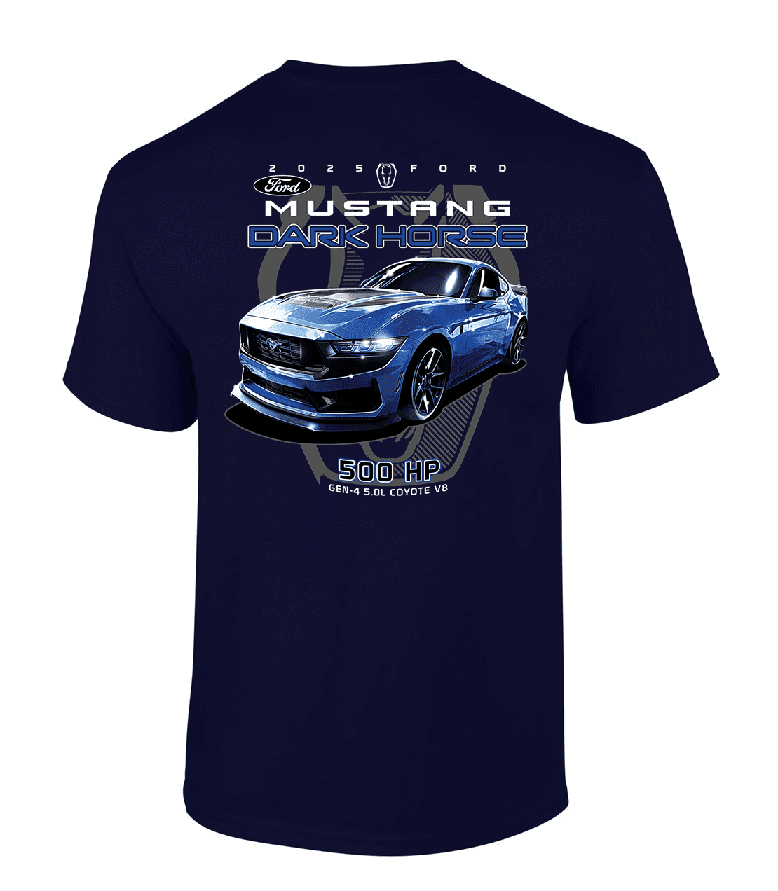 Trenz Shirt Company Men’s Graphic T-Shirt - 2025 Ford Mustang Dark ...