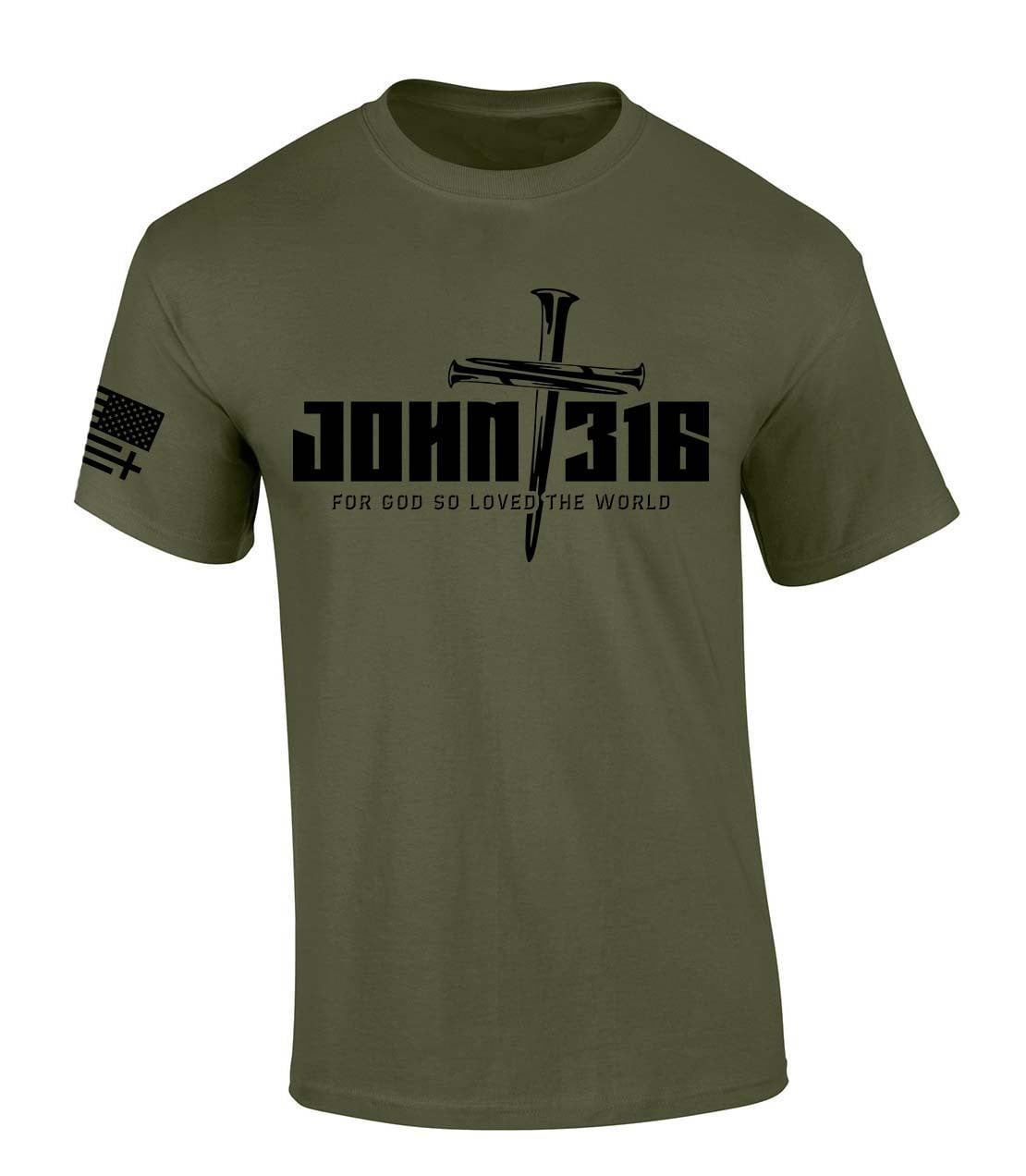 Trenz Shirt Company Mens Christian Tshirt John 3:16 For God So Loved ...
