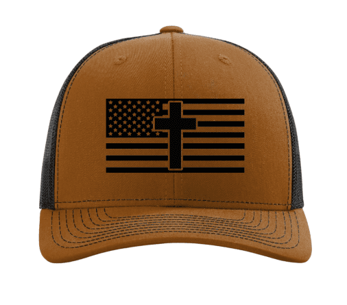 Trenz Shirt Company Mens Embroidered Distressed American Flag Cross ...