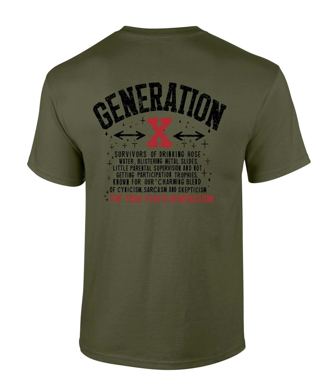 Trenz Shirt Company Mens Gen X Tshirt Generation X The FAAFO Generation ...