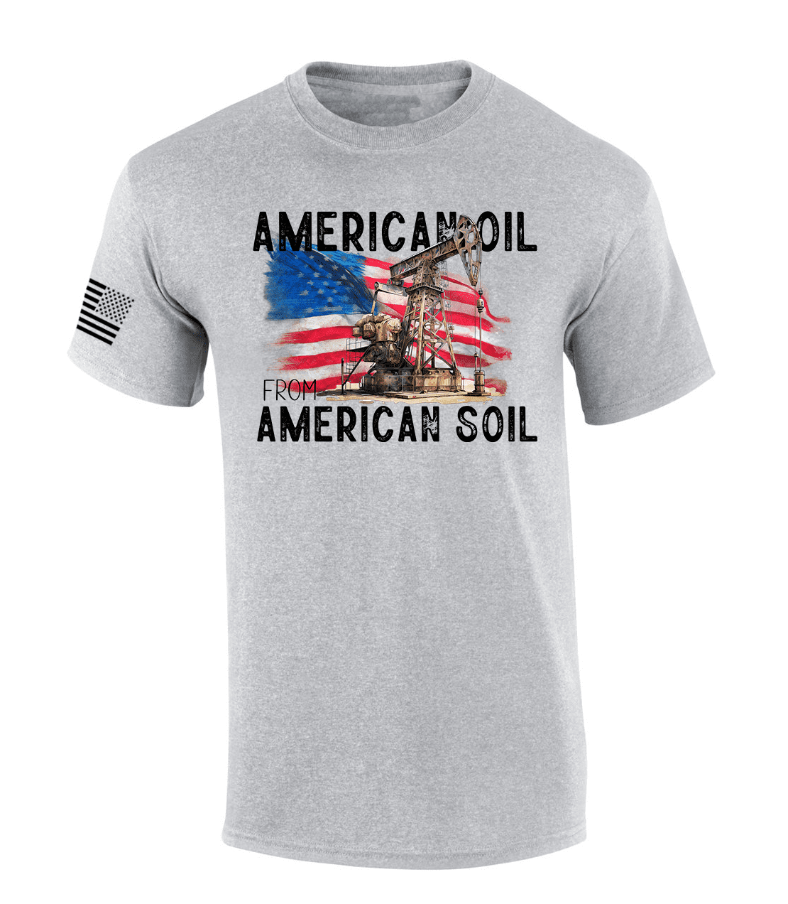 Trenz Shirt Company Mens Oil Rig American Oil American Soil Short ...