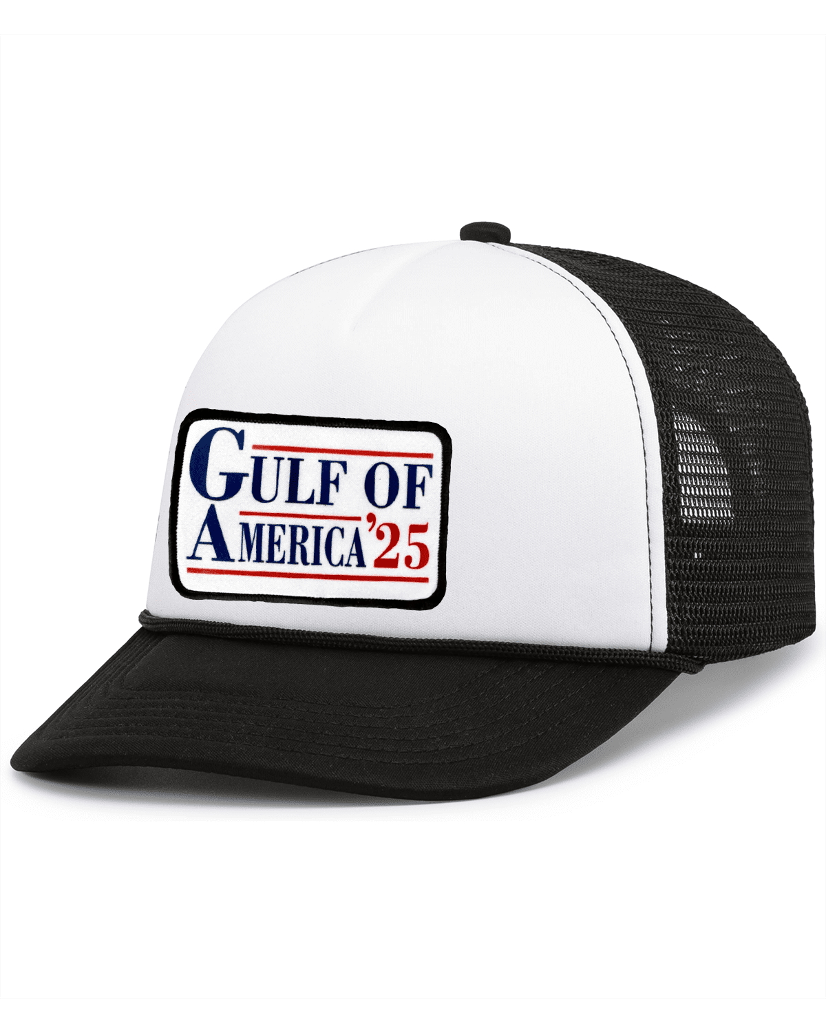 Trenz Shirt Company Mens Political Patch Trump Gulf of America '25 Foam ...