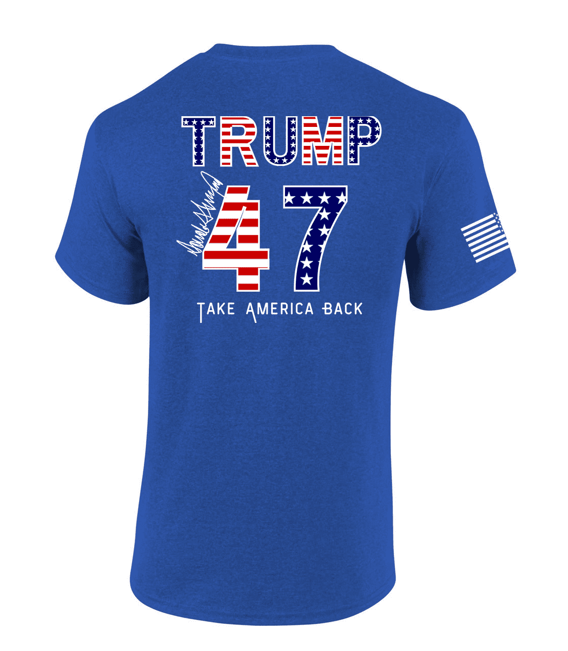 Trenz Shirt Company Patriot Pride Mens Donald Trump Sign 45 47 American ...