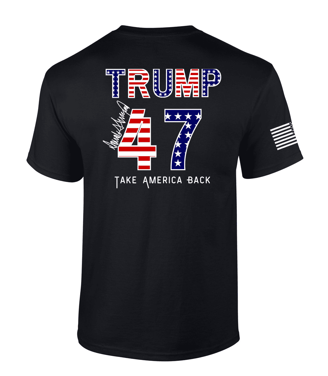 Trenz Shirt Company Patriot Pride Mens Donald Trump Sign 45 47 American ...