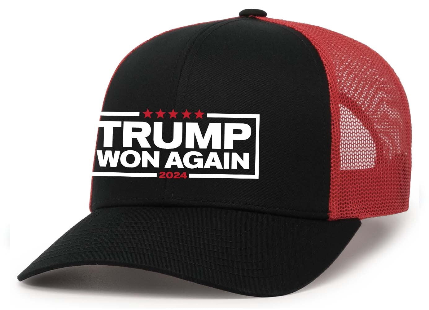 Trenz Shirt Company Trump Hat Trump Won Again 2024 Mesh Back ...