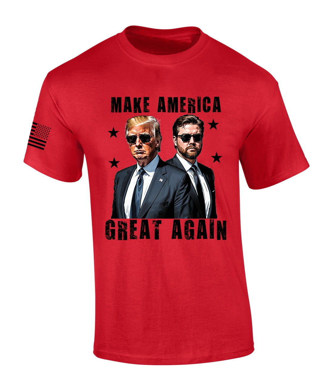 Trenz Shirt Company Trump Vance 2024 Photo MAGA Short Sleeve T-shirt ...