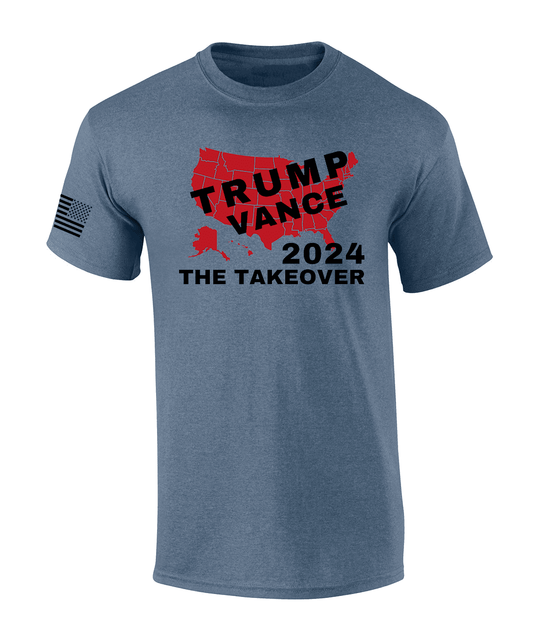 Trenz Shirt Company Trump Vance 2024 The Takeover Short Sleeve Mens ...