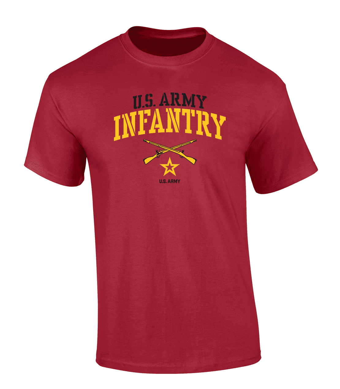 Trenz Shirt Company U.S. Army Infantry Crossed Guns Short Sleeve Mens ...