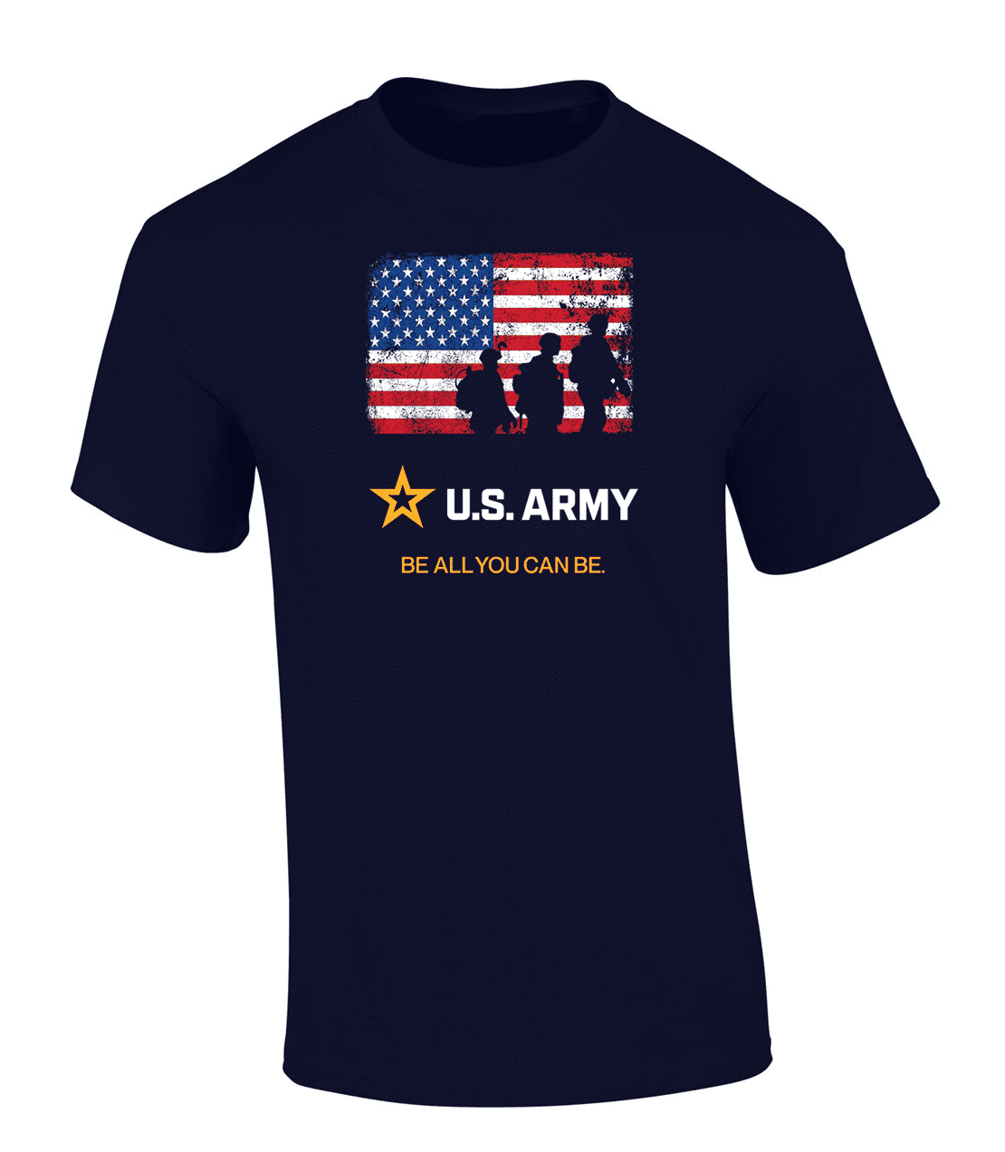 Trenz Shirt Company US Army Soldiers Tattered Flag: Be All You Can Be ...