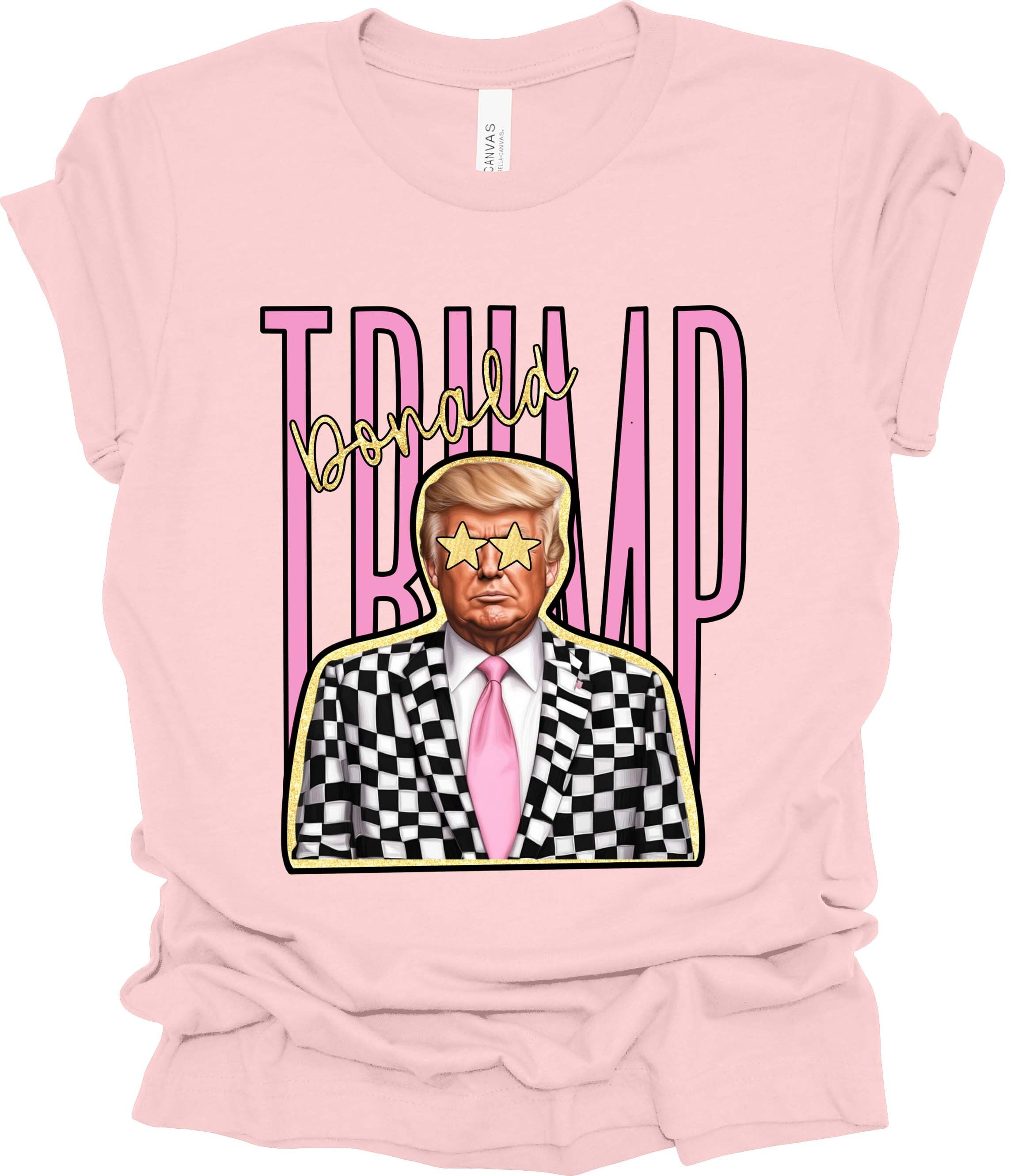 Trenz Shirt Company Womens Retro Donald Trump Star Eyes Trump Ladies ...
