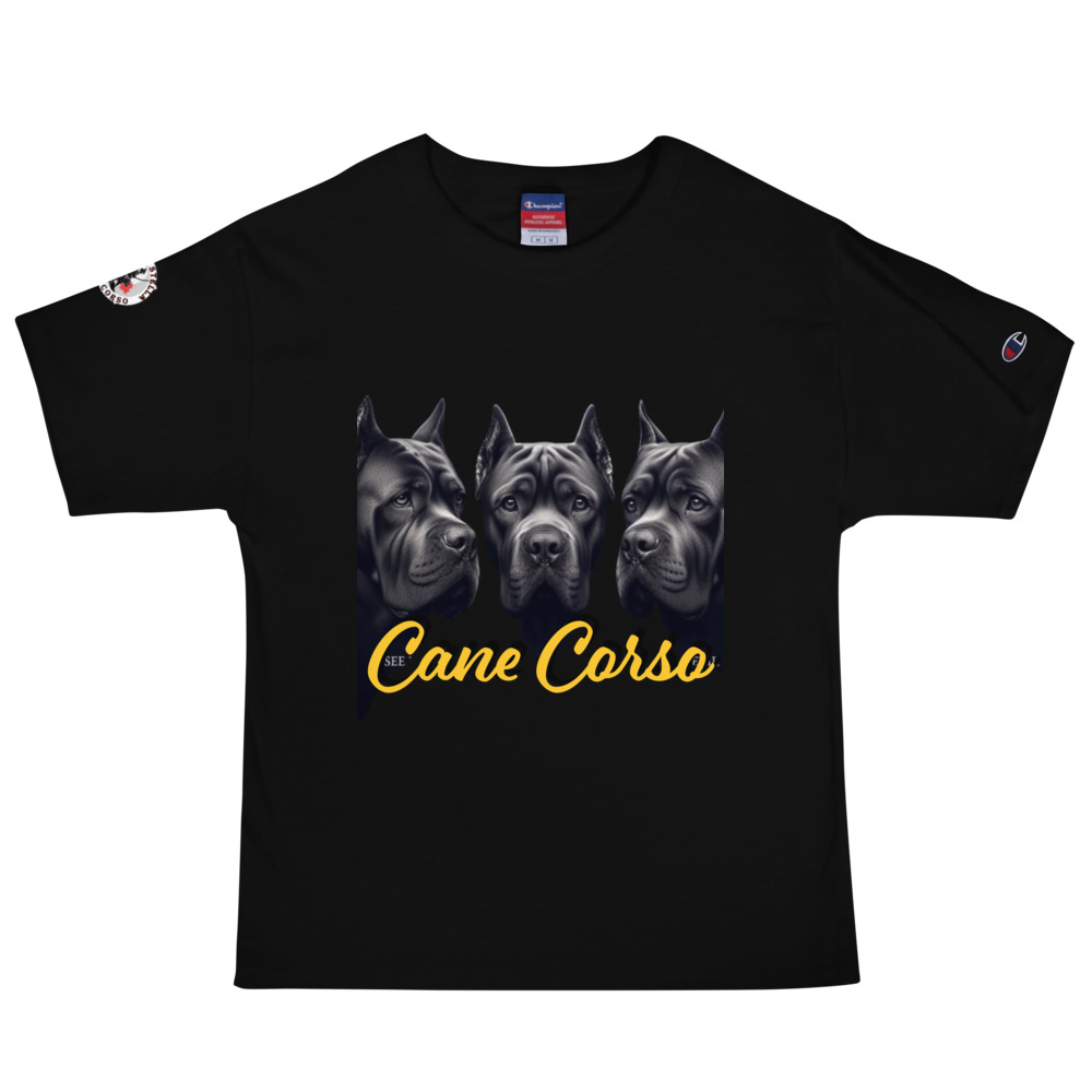 Tres Cane Corso Champion T-Shirt (Black, S) - Walmart.com